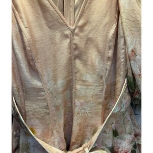 Zimmermann | Dresses | Zimmermann Dancer Floral Puff Sleeve Dress Sz 3 ...